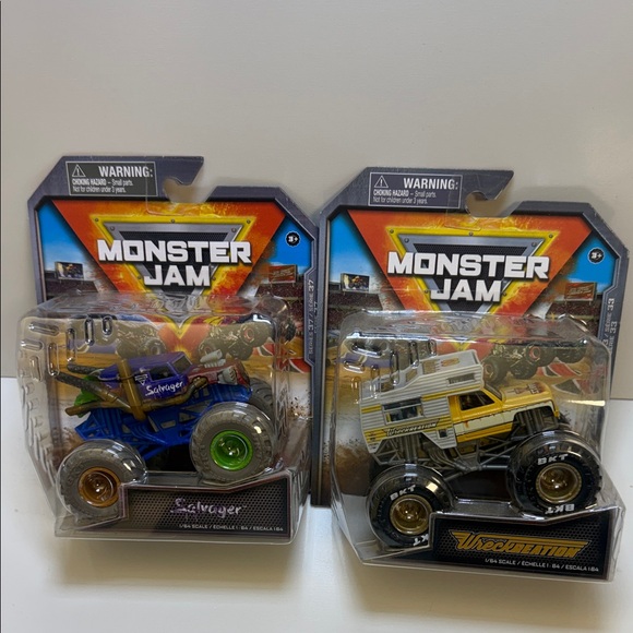 Spin Master | Toys | Monster Jam Monster Truck Duo Blue And White ...